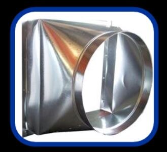 Straight Transition Boot with Flange, #77F, Square to Round, 12x20, 16 ...