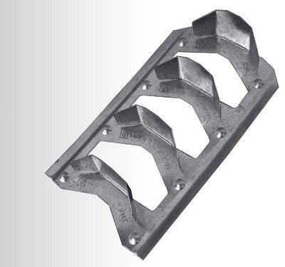 PROrail, Turning Vane Rail, Self-Locking Rail System, 2", 22 Gauge