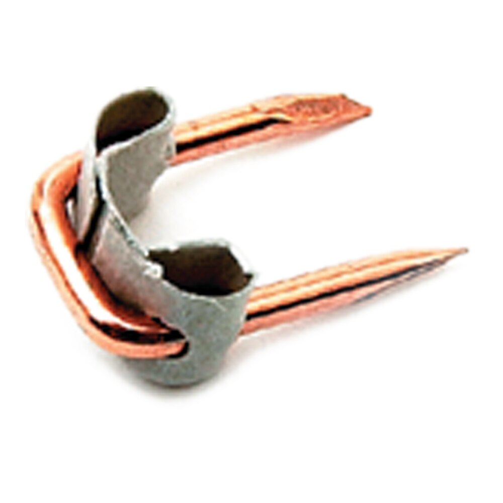 Copper insulated #5 staples for T-stat wire