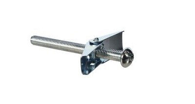 Toggle bolts, pack of 4, length- 4in., bolt size- 3/8in., hole size- 1in.