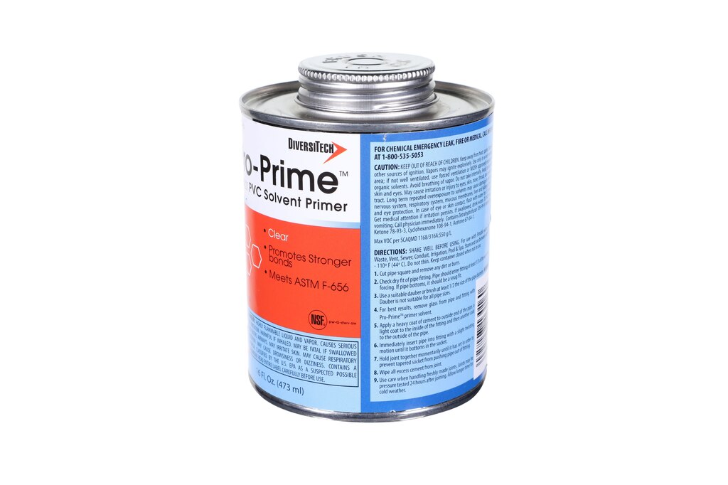 Clear PVC Primer, 16 fl oz