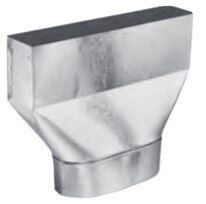 SealTite 4" x 10"-6" Oval Straight Register Boot
