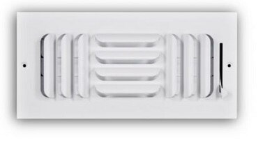 S/Curved 3-Way Supply Register, 14x6
